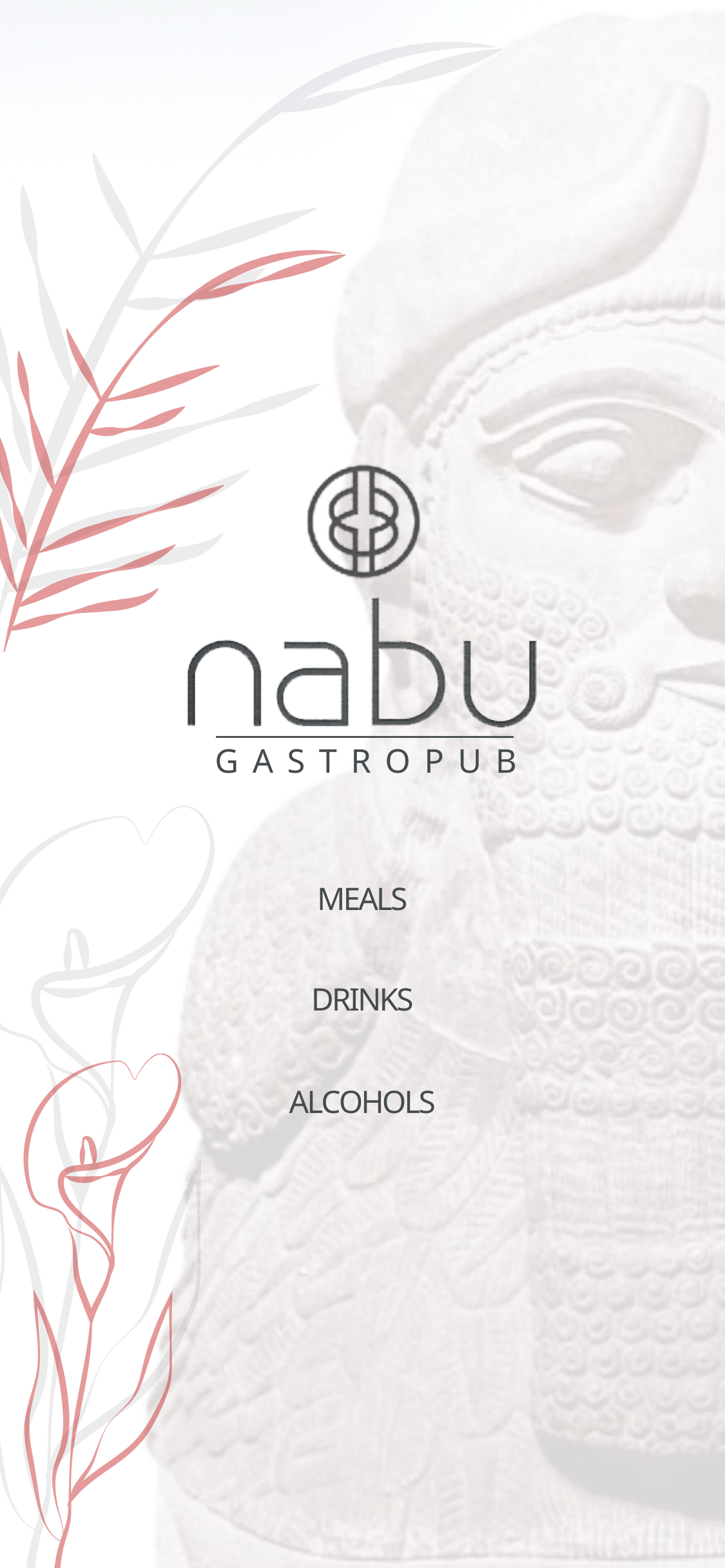 Nabu Hotel Menu